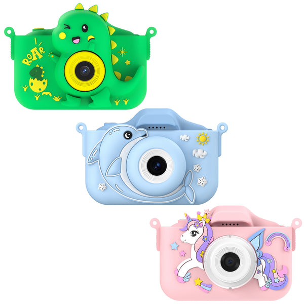 Contixo Kids Digital Camera – 1080p HD, Dual Lens, Silicone Case, 32GB ...