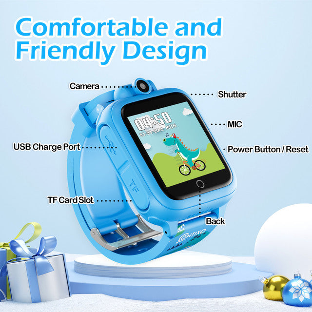 Contixo Smart Watch for Kids with Educational Games, HD Touch Screen,